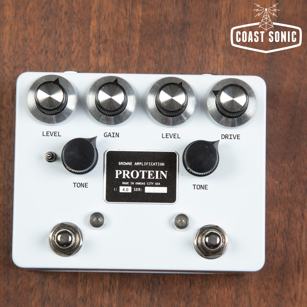 Browne Amplification Protein Dual Overdrive V4 - White – Coast Sonic