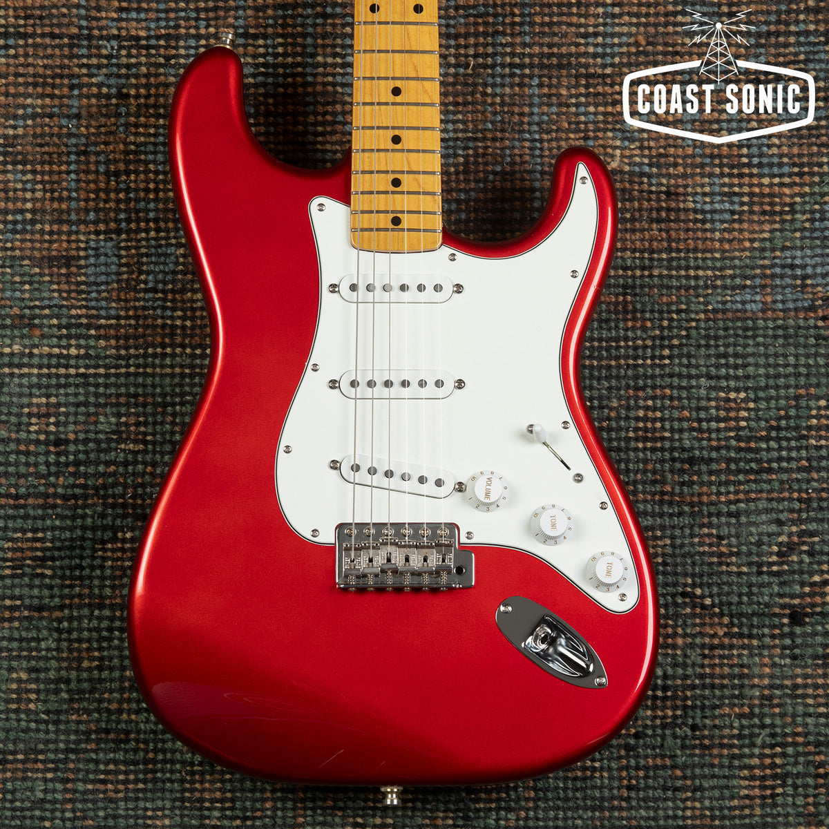 1997 Fender '54 Stratocaster Reissue ST54-DEX2 Made in Japan -Candy Ap ...
