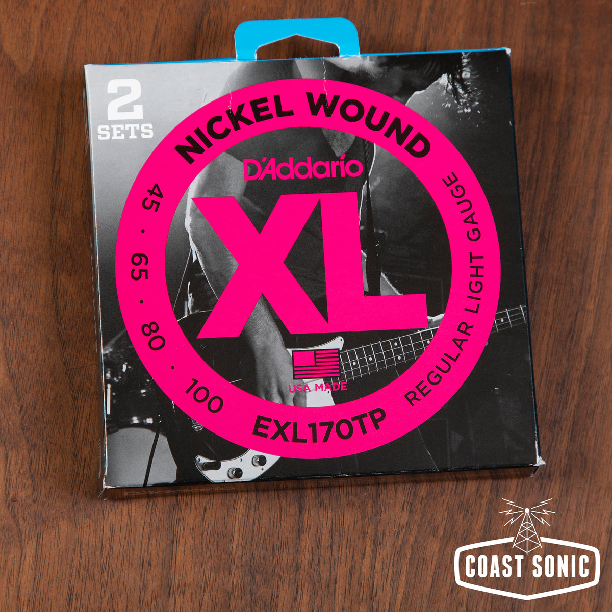 D'Addario EXL170 Regular Light Long Scale Bass Strings 45-100 - 2 Pack ...