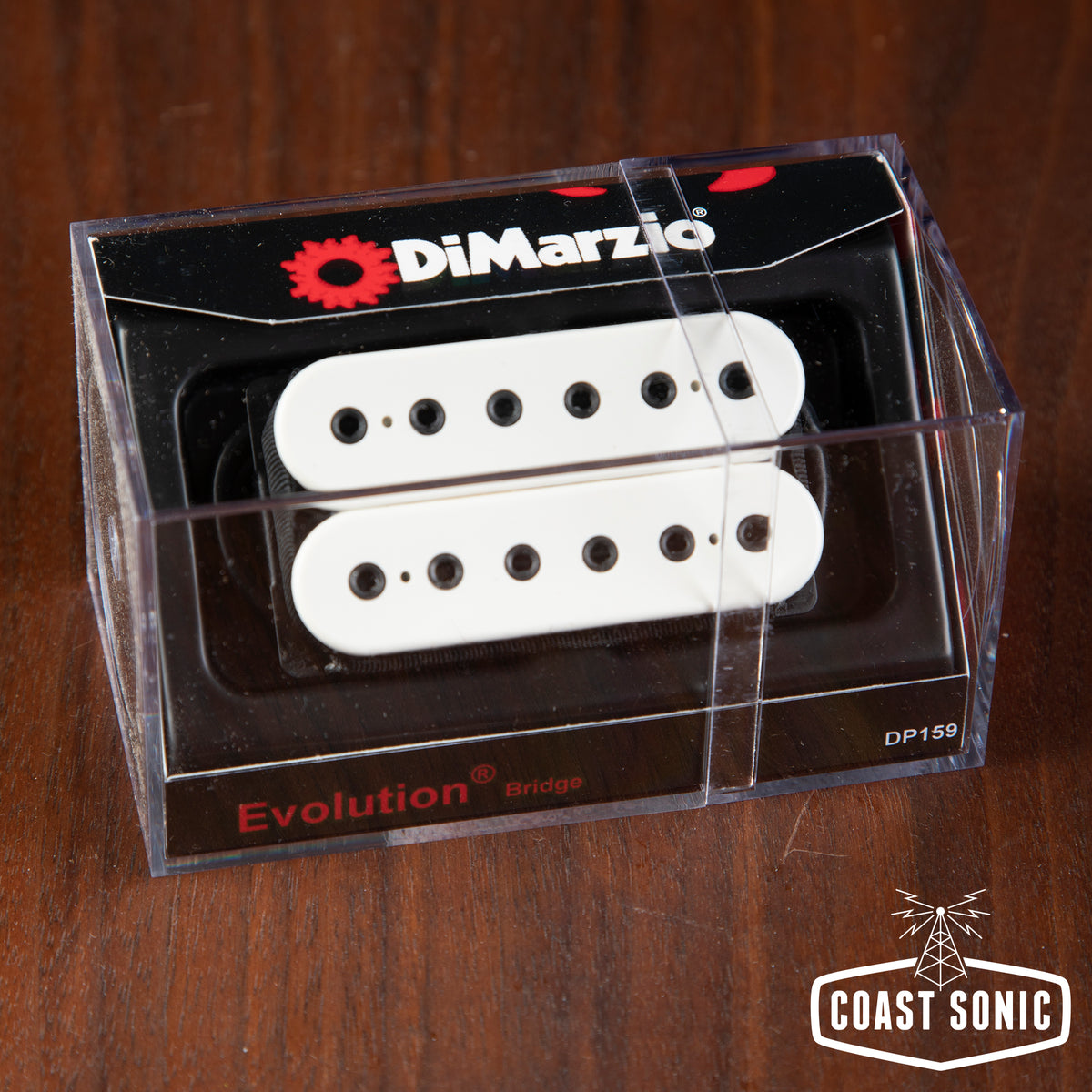 DiMarzio Evolution Bridge Pickup - White w/ Black Polepieces DP159 ...