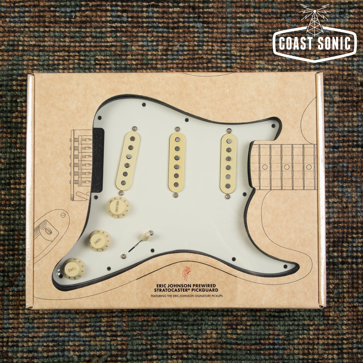 Fender Pre-Wired Strat Pickguard- Eric Johnson Signature – Coast Sonic