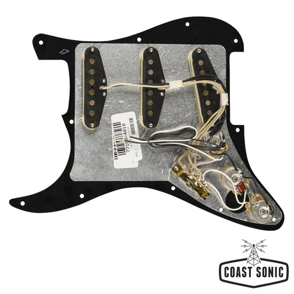 Fender Pre-Wired Strat Pickguard- Original 57/62 - Black