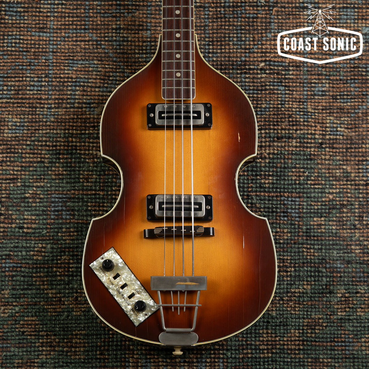 1976 Hofner 500/1 Violin Bass Left Handed Made in Germany Beatle Bass ...