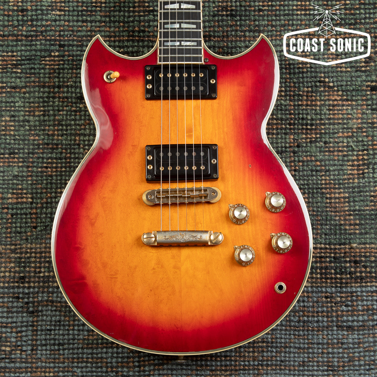 1982 Yamaha SG 1000 Made in Japan with hard case Cherry burst – Coast Sonic