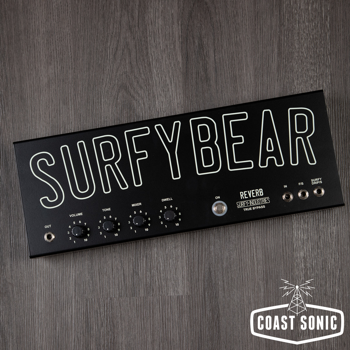 Surfy Industries SurfyBear Metal Reverb Unit V2.1 *Black* – Coast Sonic