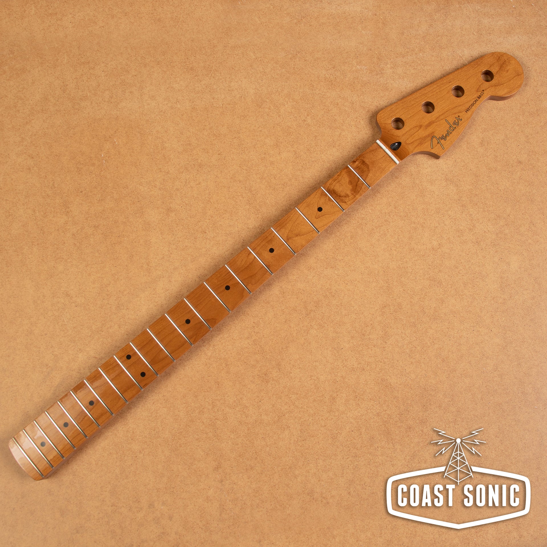 Fender Roasted Maple Precision Bass Neck – Coast Sonic