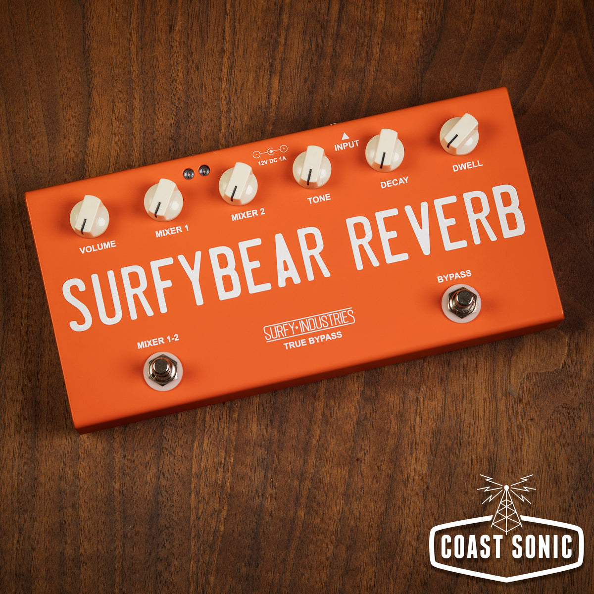 Surfy Industries SurfyBear Compact Reverb Unit *Fiesta Red* – Coast Sonic